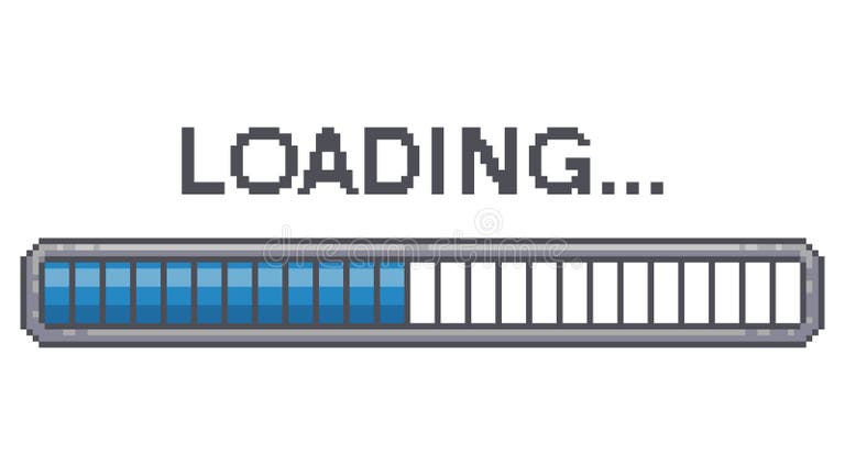 Pixel Loading Bar Stock Illustrations – 478 Pixel Loading Bar Stock ...