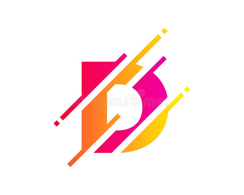 Pixel Logo Icon Design De La Letra De D Digital Ilustración del Vector ...