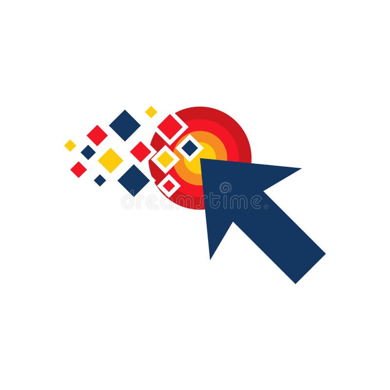 Pixel Logo Icon Design Del Tecleo Ilustración del Vector - Ilustración ...