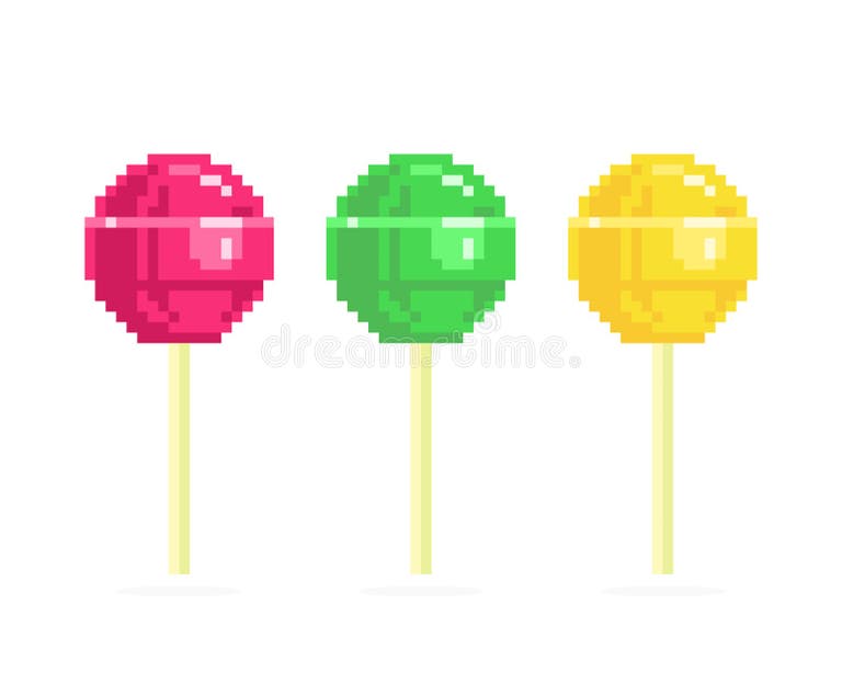 Pixel Lollipop Stock Illustrations – 329 Pixel Lollipop Stock ...