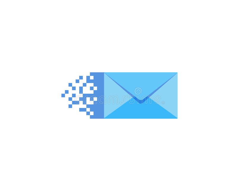 Pixel Mail Logo Icon Design Stock Vector - Illustration of data, icon ...