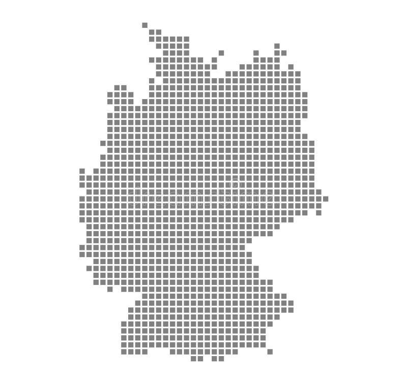 Pixel Map of Germany. Vector Dotted Map of Germany Isolated on White ...