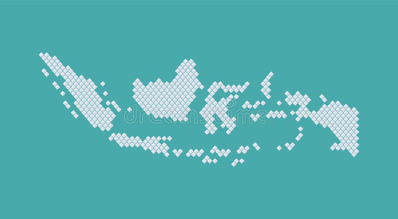 Pixel Art Indonesia Vector Objects Stock Vector - Illustration of ...