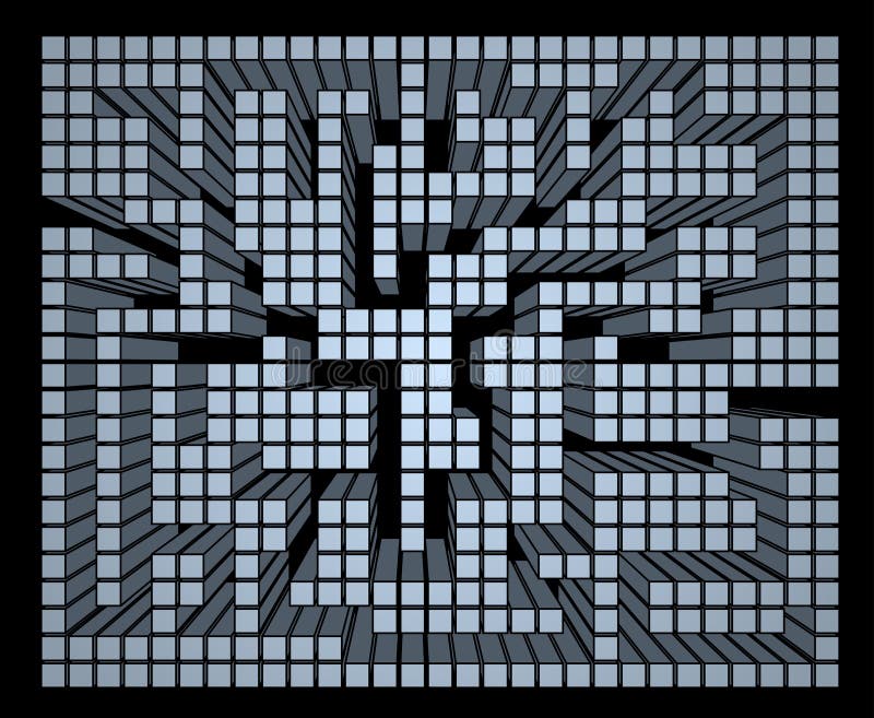 Pixel maze stock vector. Illustration of design, style - 39539496