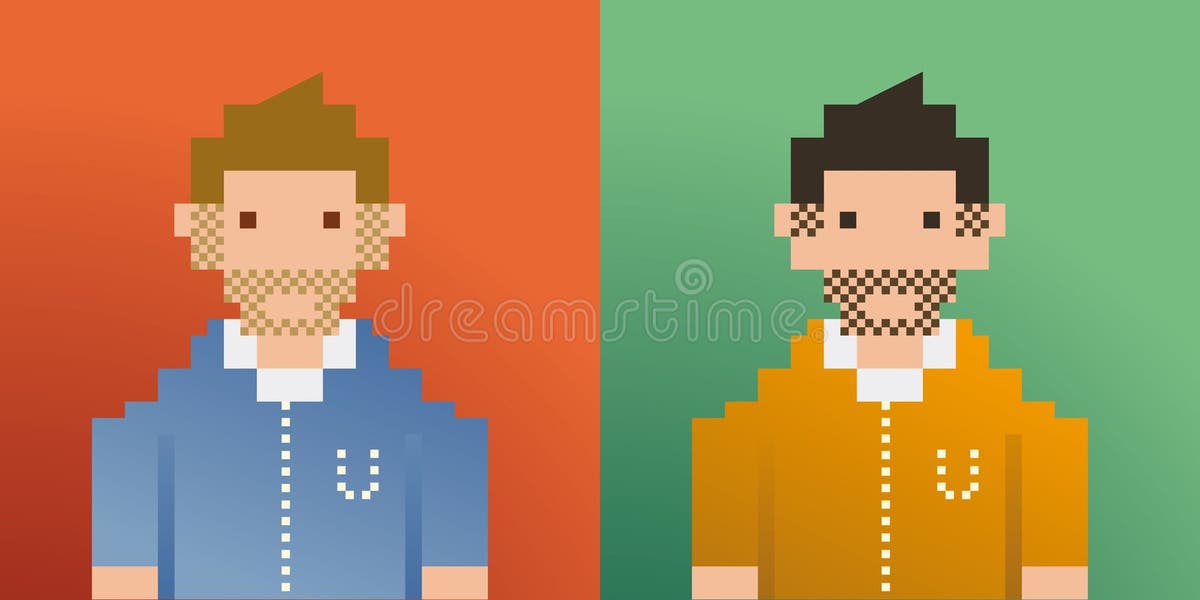 Pixel Art Human Face Stock Illustrations – 1,157 Pixel Art Human Face ...