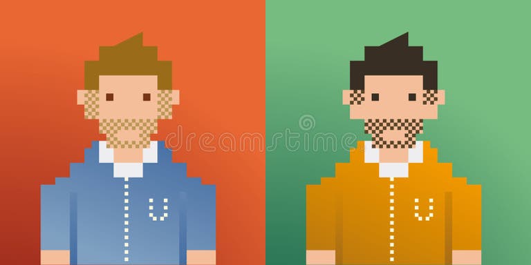 Pixelated Men Stock Illustrations – 699 Pixelated Men Stock ...