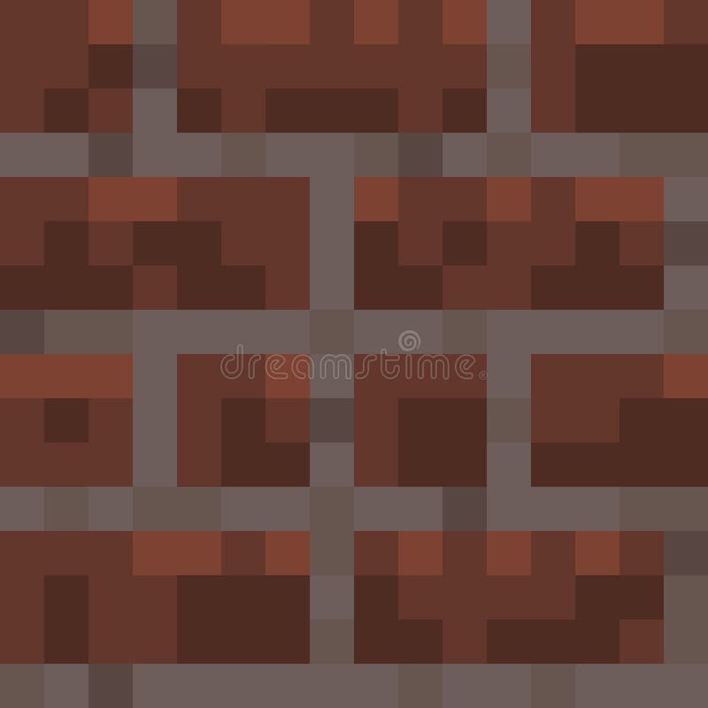 Pixel Mine Craft Style Land Block Background. Concept of Game Ground ...