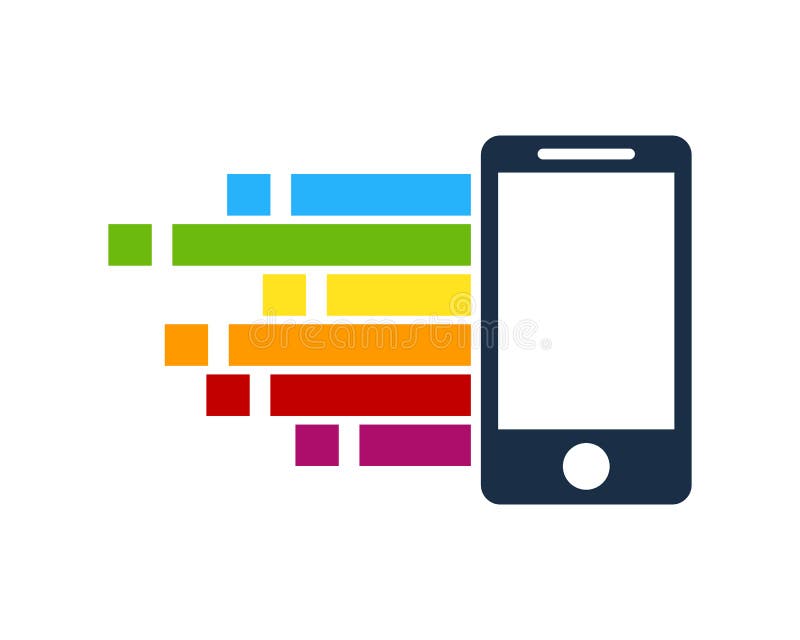 Mobile Computer Logo Icon Design Stock Vector - Illustration of ...