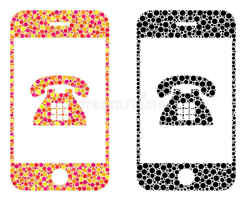 Pixel Mobile Phone Icon Logo Design Element Stock Vector - Illustration ...