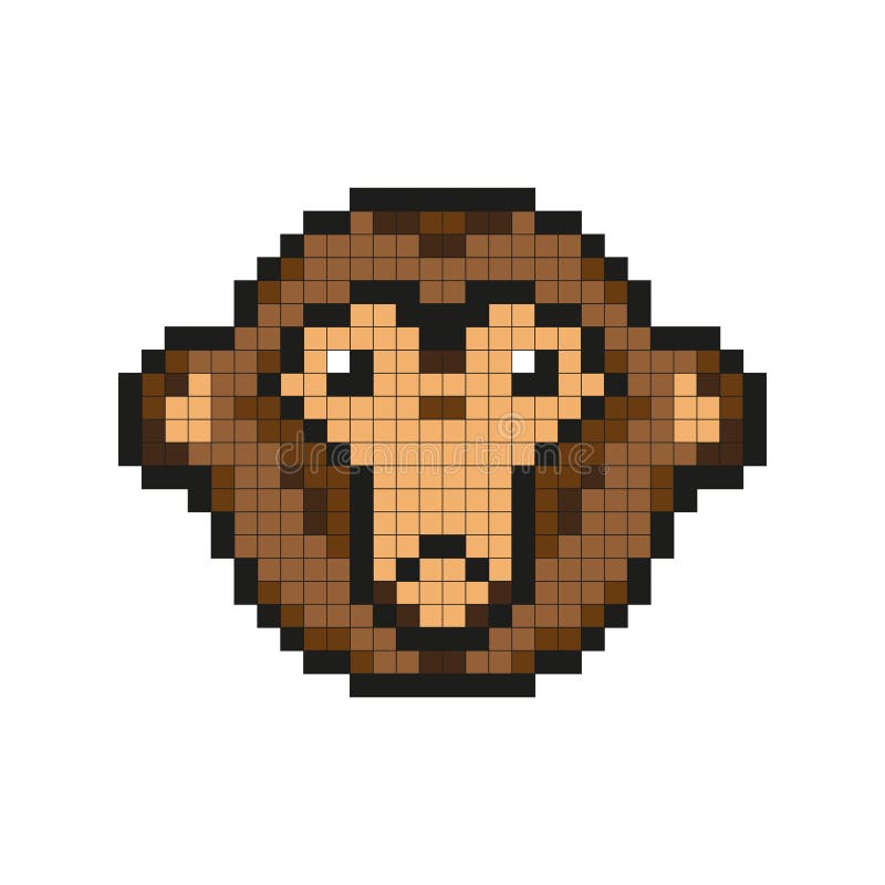 Pixel Monkeys Stock Illustrations – 25 Pixel Monkeys Stock ...