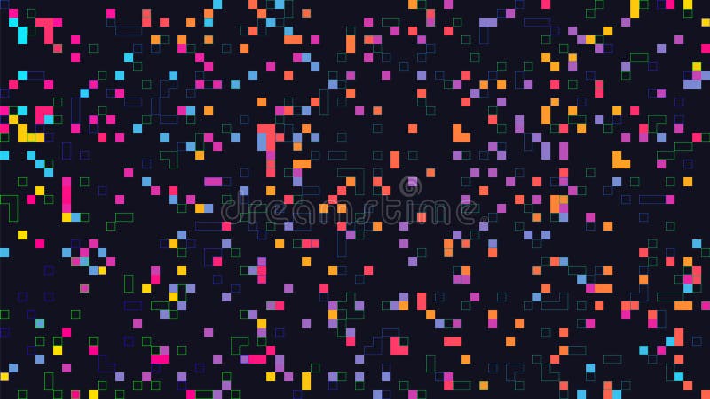 Pixel Mosaic Background. Abstract Digital Technology Background Stock ...