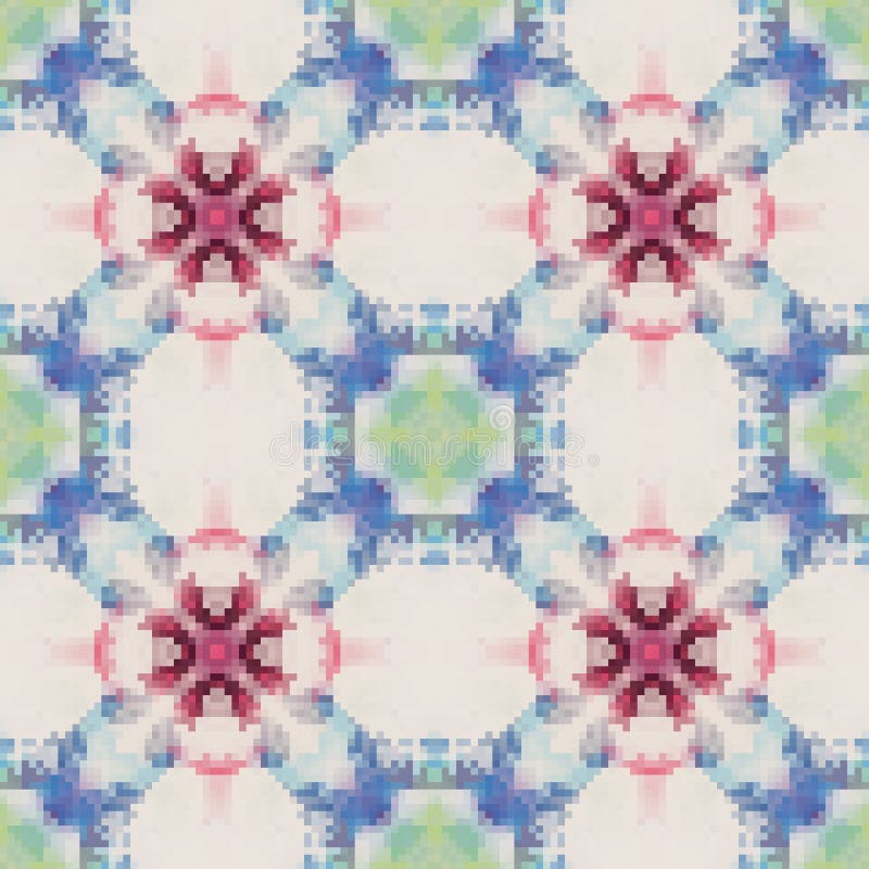 Pixel Mosaic Seamless Pattern Design, Repeat Textile Design. Fabric ...
