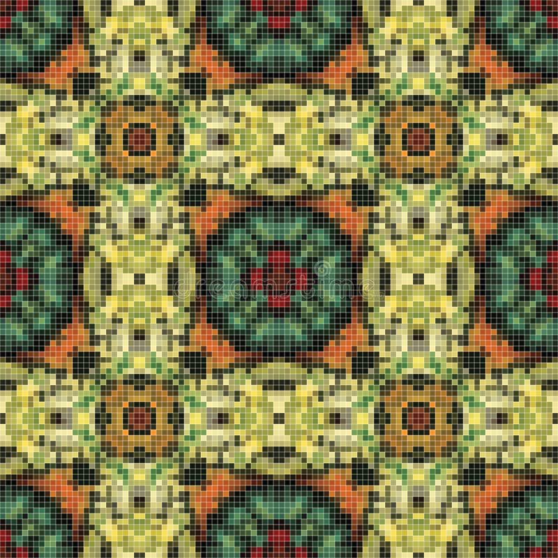 Pixel Mosaic Seamless Pattern Design, Repeat Textile Design. Fabric ...