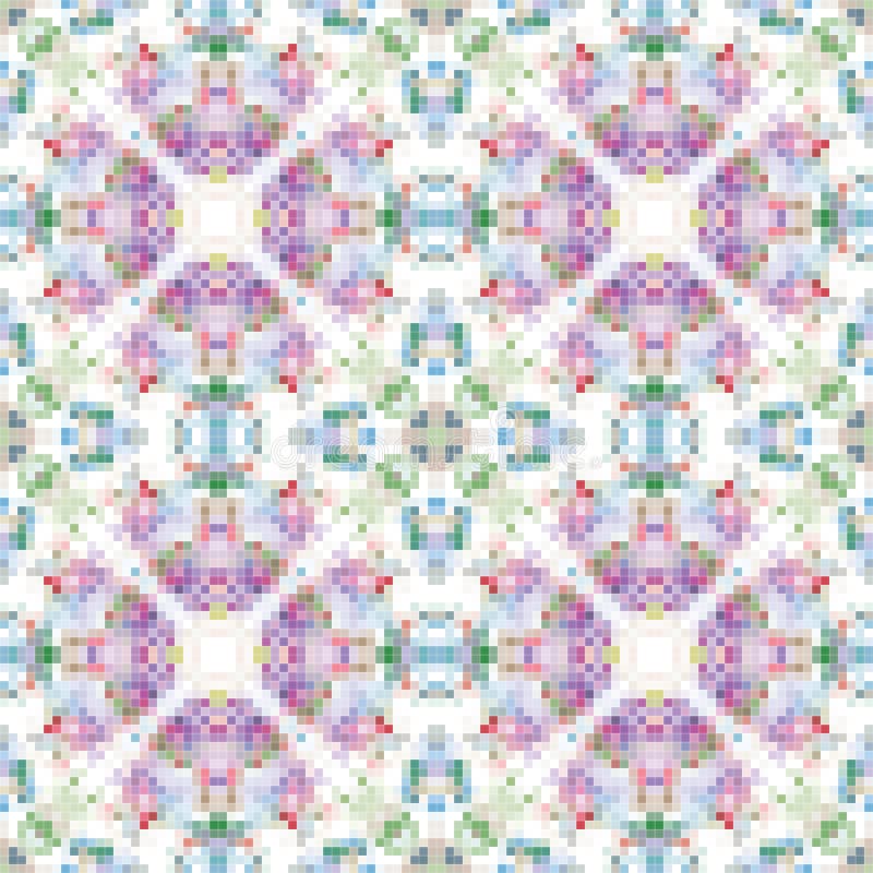 Pixel Mosaic Seamless Pattern Design, Repeat Textile Design, Surface ...