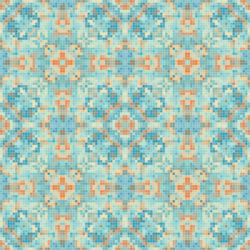 Pixel Mosaic Seamless Pattern Design, Repeat Textile Design. Fabric ...
