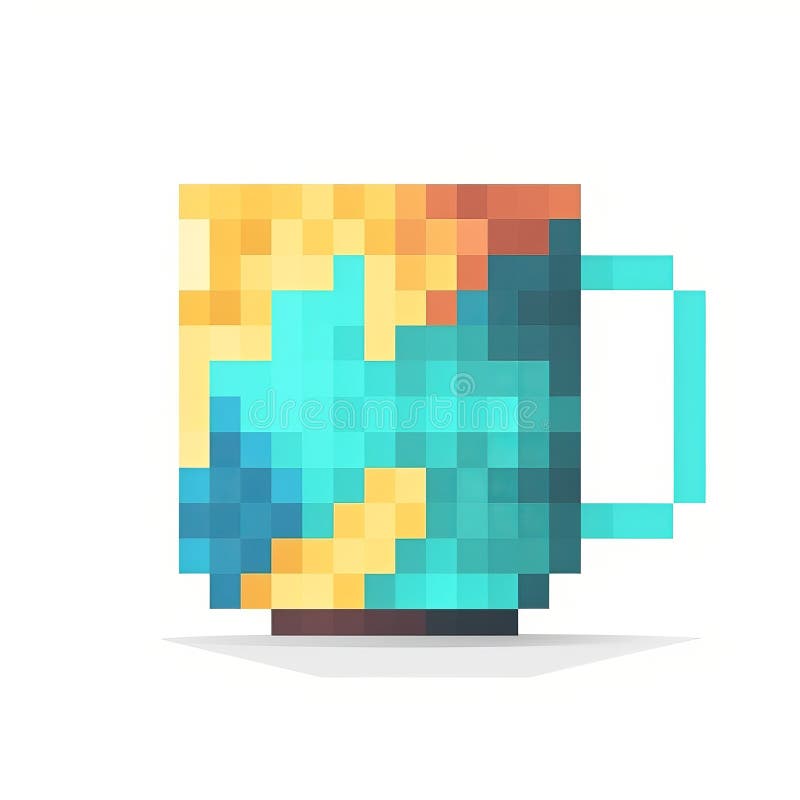 Pixelated Mug Stock Illustrations – 177 Pixelated Mug Stock ...