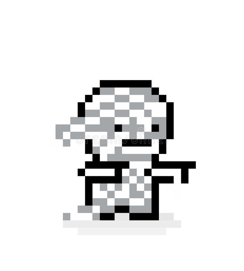 Pixel mummy image 8 bit stock vector. Illustration of digital - 222838266