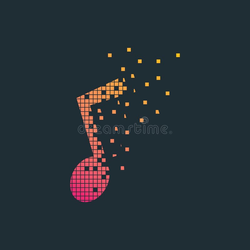 Music Note Pixel Stock Illustrations – 1,208 Music Note Pixel Stock ...