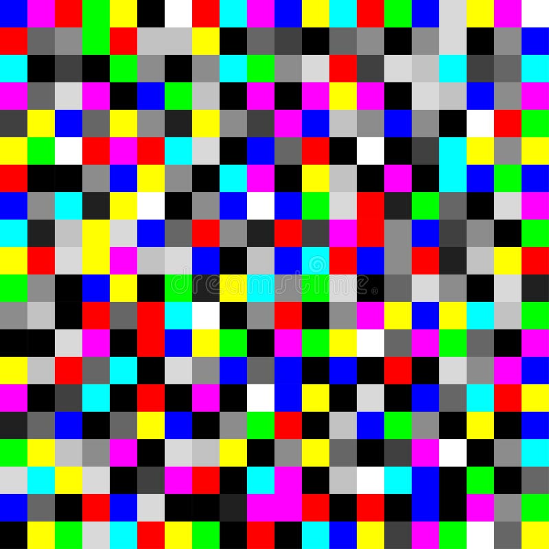 Seamless Geometric Color Pixel Noise Pattern Vector Illustration Stock ...