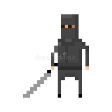 Pixel Ninja Stock Illustrations – 188 Pixel Ninja Stock Illustrations ...