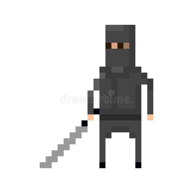 Pixel Ninja Stock Illustrations – 188 Pixel Ninja Stock Illustrations ...