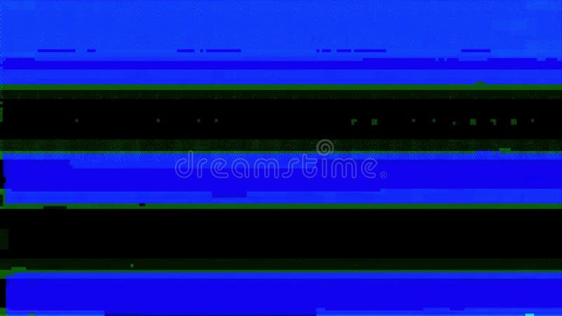 Pixel Noise Computer Glitch Blue Static Stripes Stock Photo - Image of ...