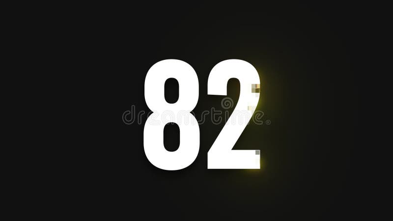 Pixel Numeral 84, Number Eighty Four, Alpha Channel Stock Footage ...
