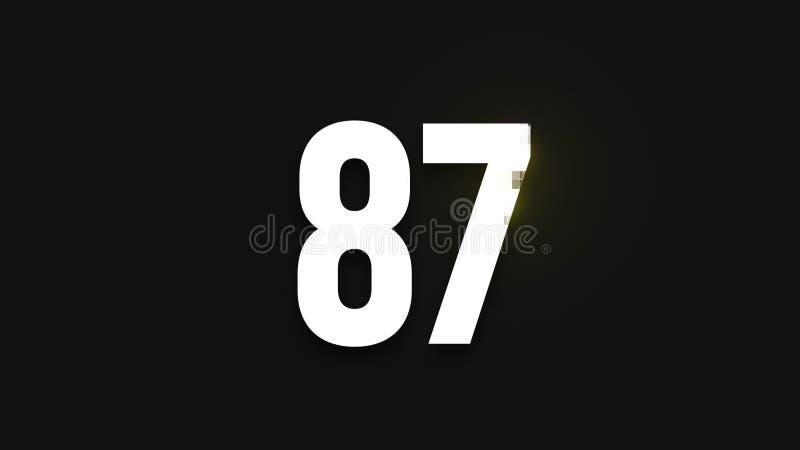 Pixel Numeral 87, Numeral Eighty Seven, Alpha Channel Stock Video ... Pixel Numeral 87, Numeral Eighty Seven, Alpha Channel Stock Video ...
