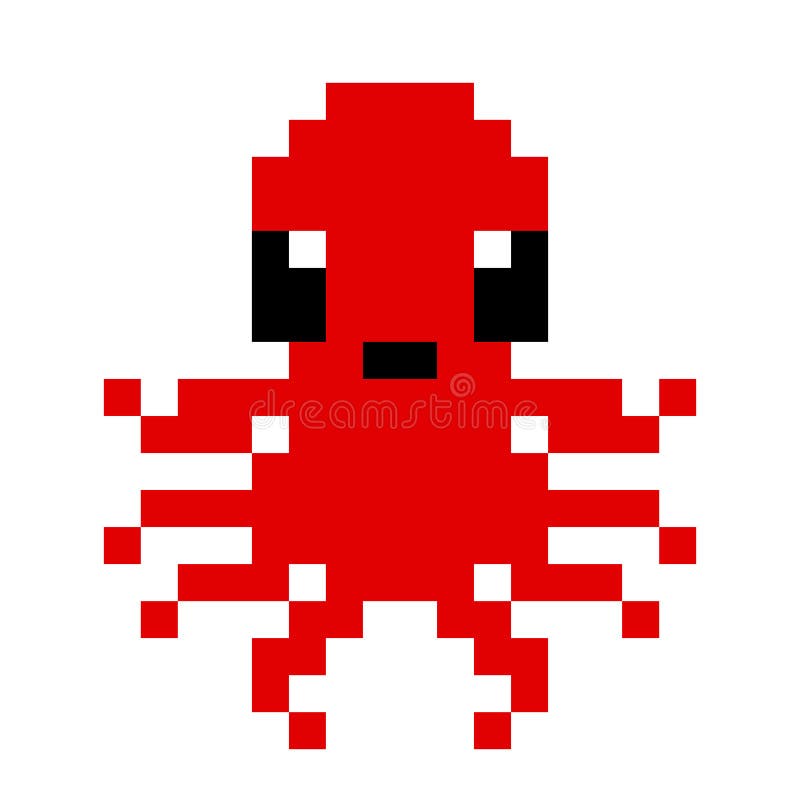 Pixel Octopus Stock Illustrations – 373 Pixel Octopus Stock ...