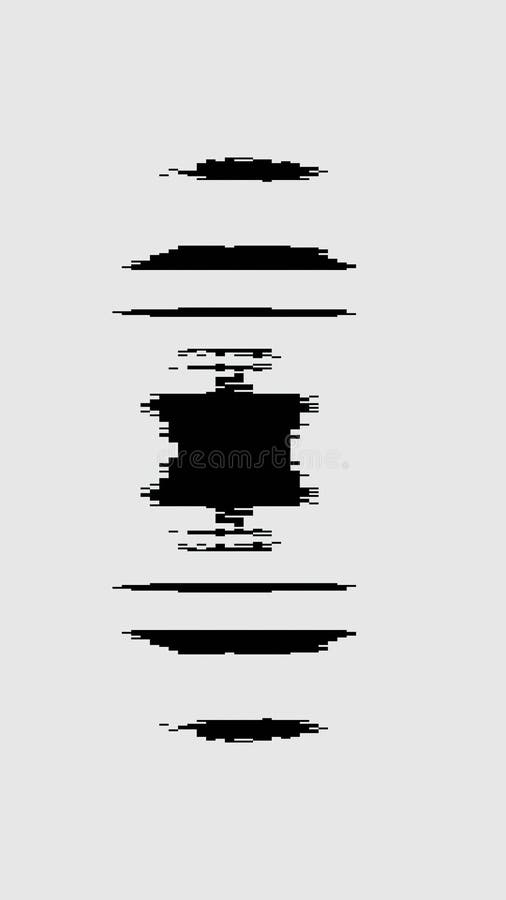 Pixel Pattern 8-bit Glitch Black Artifacts White Stock Illustration ...