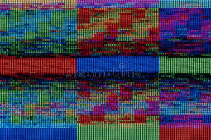 Pixel Pattern of a Digital Glitch Stock Photo - Image of code, field ...