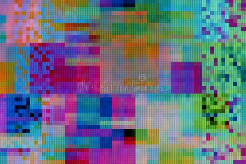 Pixel Pattern of a Digital Glitch Stock Image - Image of abstract ...