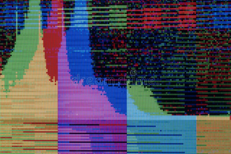 Pixel Pattern of a Digital Glitch Stock Photo - Image of code, field ...