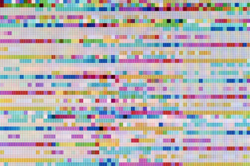 Pixel Pattern of a Digital Glitch Stock Photo - Image of code, field: 231304678