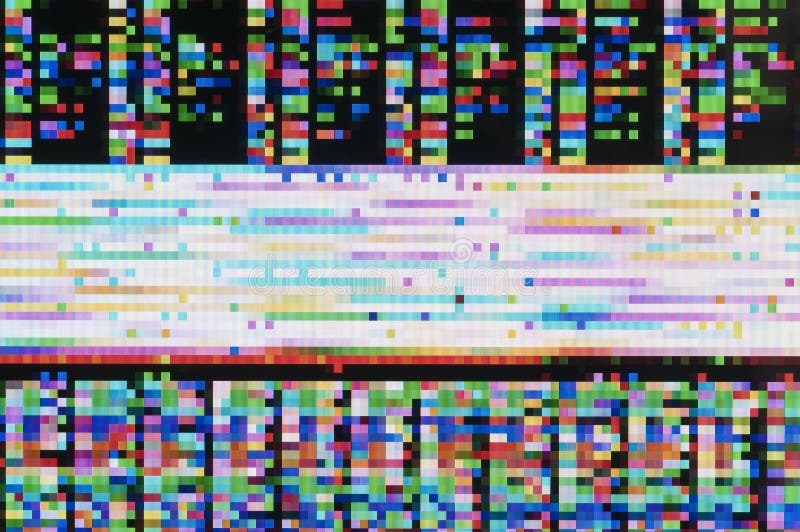 Pixel Pattern of a Digital Glitch Stock Photo - Image of background ...
