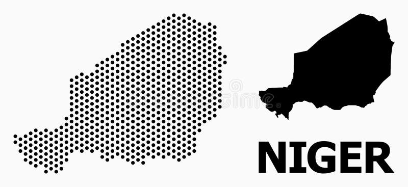 Pixel Pattern Map of Niger stock vector. Illustration of pattern ...