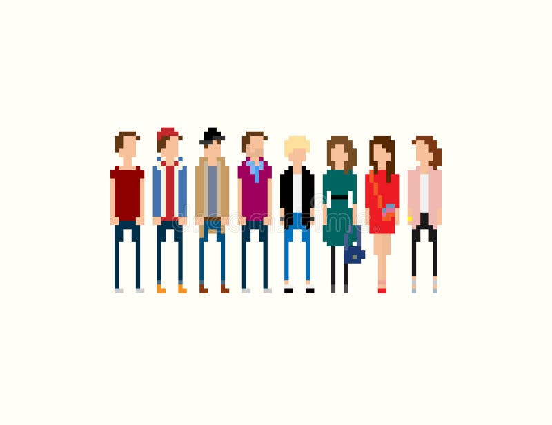 Pixel Art People Simple