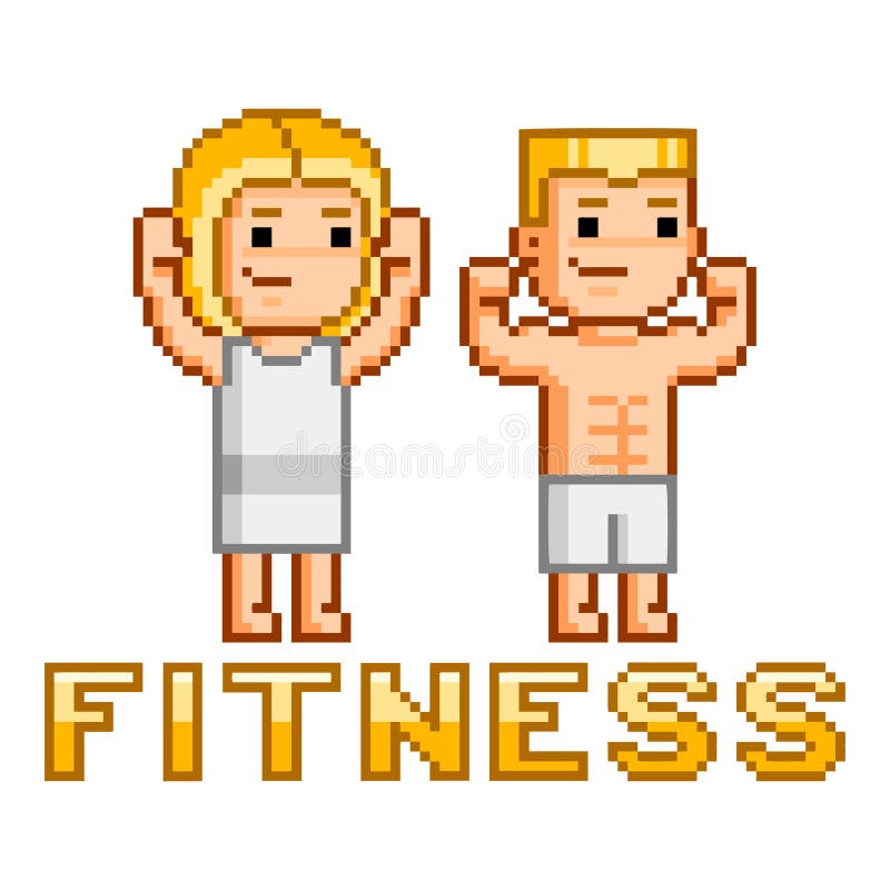 Pixel Bodybuilder Stock Illustrations – 76 Pixel Bodybuilder Stock ...