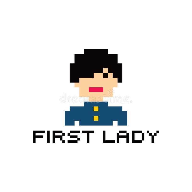 Pixel People Woman Avatar Theme Stock Vector - Illustration of ...