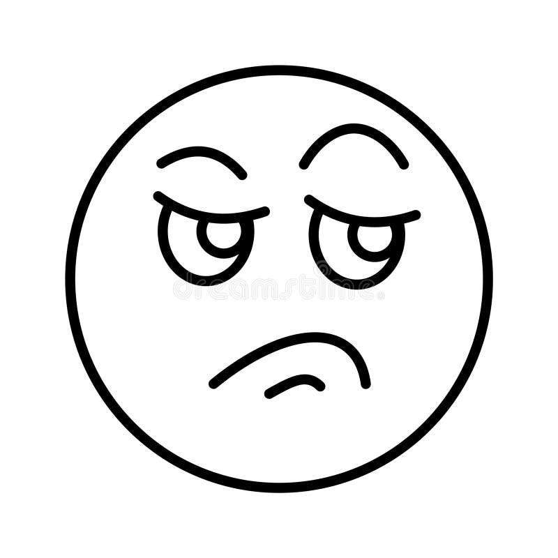 Pixel Perfect Icon of Jealous Emoji, Isolated on White Background Stock ...