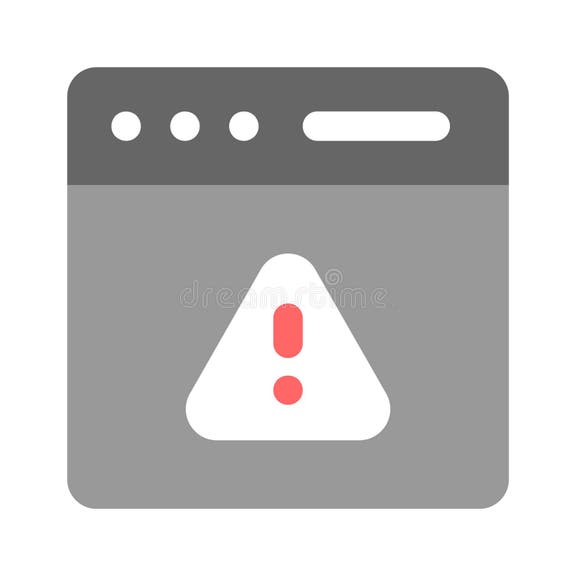 Pixel Perfect Icon of Web Error, Ready To Use Vector Stock Vector ...