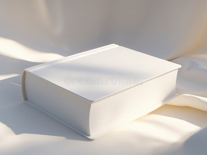 Pixel Perfect Image of a White Book with Blank Pages Stock Photo ...