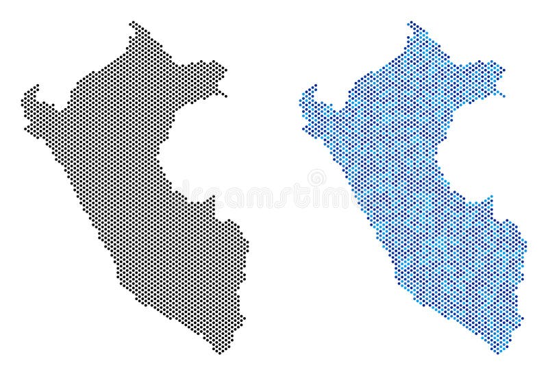 Pixel Peru Map Abstractions Ilustración del Vector - Ilustración de ...
