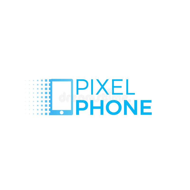Pixel Phone Logo. Technology Modern Logotype Stock Vector ...