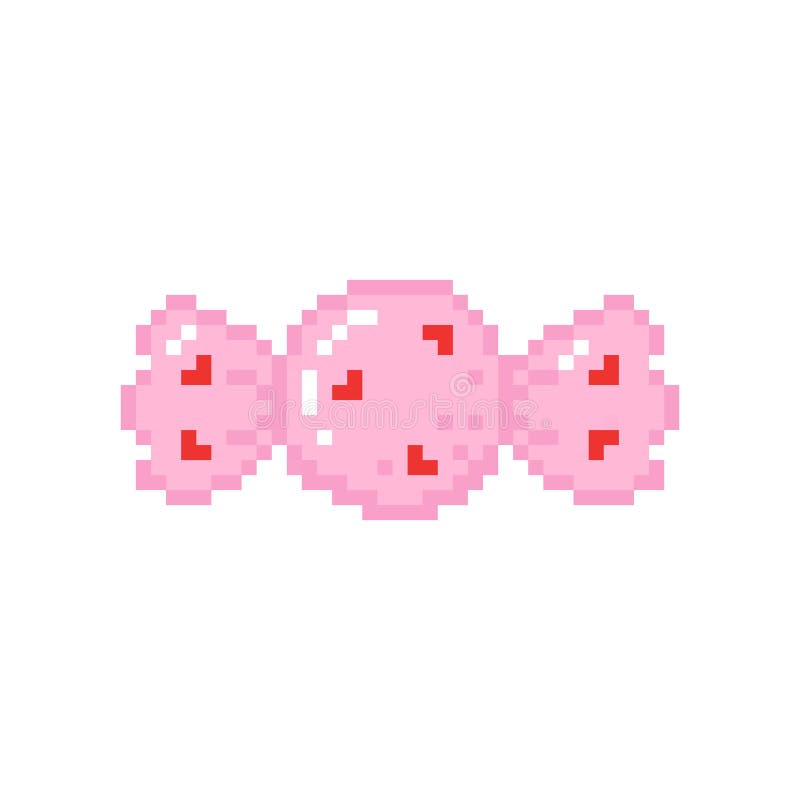 Pixel pink candy stock vector. Illustration of cute - 362894940