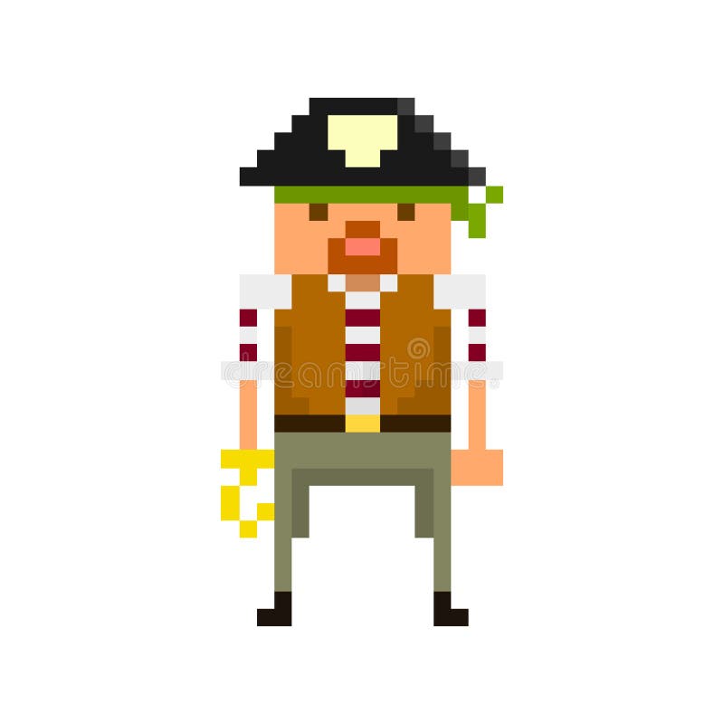 Pixel Pirate Stock Illustrations – 382 Pixel Pirate Stock Illustrations ...