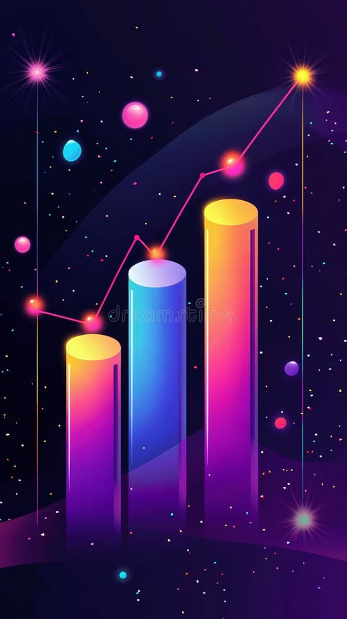 Pixel Profit Tracker Graph with Rising Bars and Animated Sparkles ...