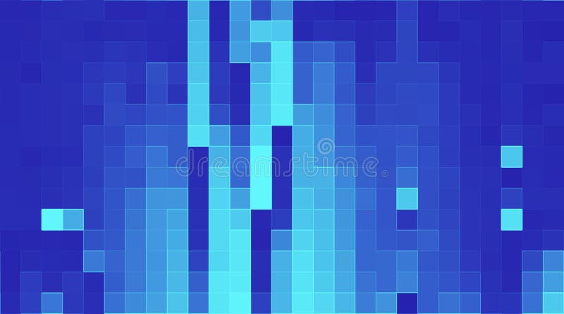 A Pixel Rain Washing Over a Surreal Landscape of Pixelated Mountains1 ...