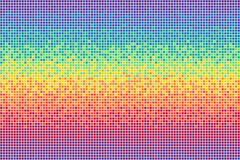 Pixel Rainbow Background Seamless Pattern Stock Vector - Illustration ...