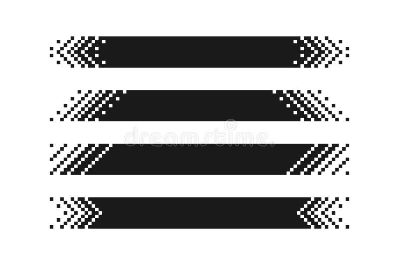 Pixel Gradient Title Set Stock Illustrations – 79 Pixel Gradient Title ...